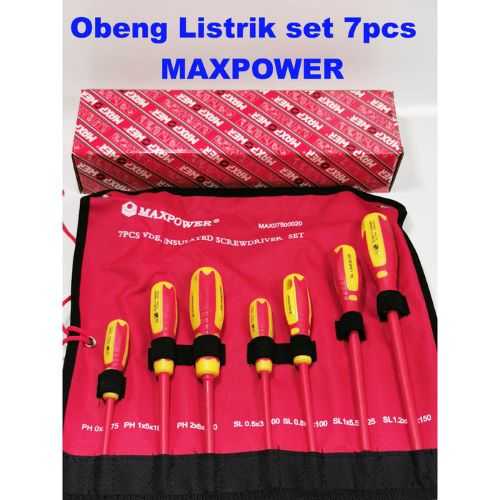 Jual Obeng Listrik set 7pcs 1000V / Insulated screwdriver set