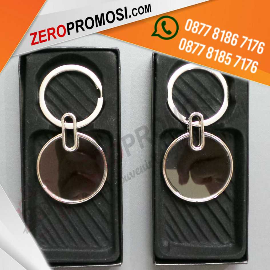 Jual Souvenir Gantungan Kunci Stainless Bulat GKP-02 | Jakmall.com