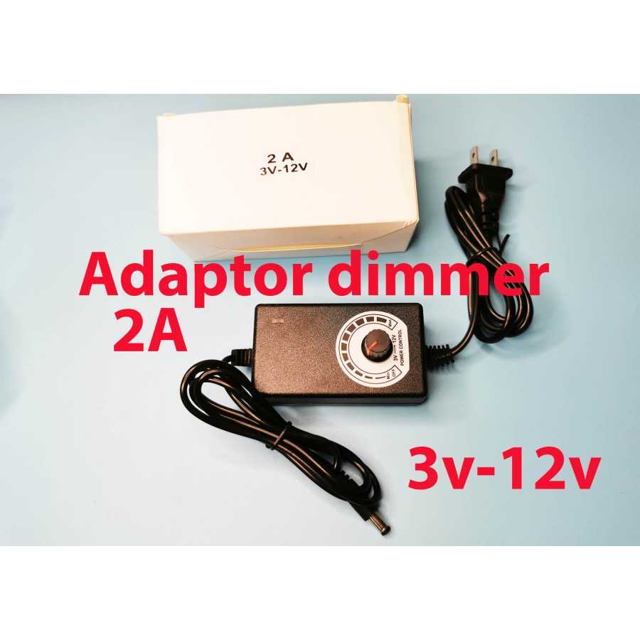 Jual adaptor dimmer 3v-12v dc 2A - adaptor multi output 3v sd 12v