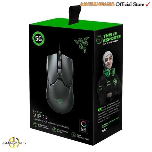 Jual Razer Viper Ultralight Ambidextrous 16K DPI Mouse Gaming