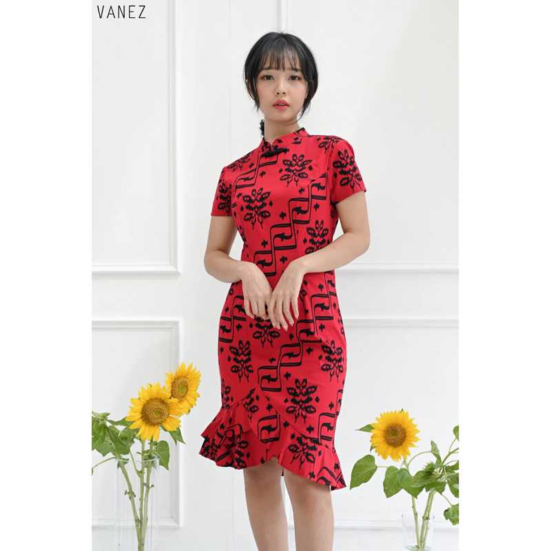 Jual VANEZ DRESS JUMBO - DRESS BATIK WANITA | Jakmall.com