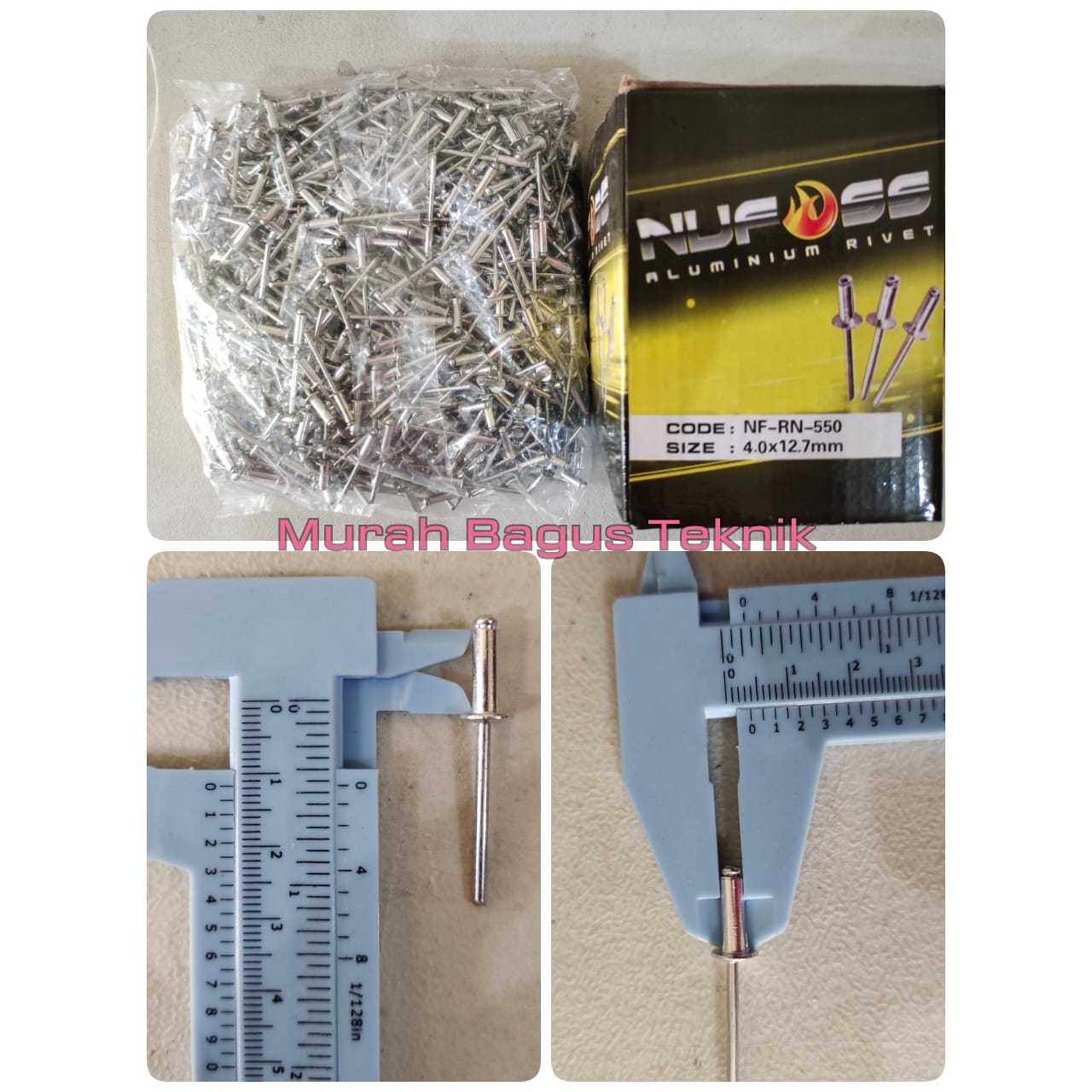 Jual PAKU RIVET NUT 4mm x 12.7mm | Jakmall.com