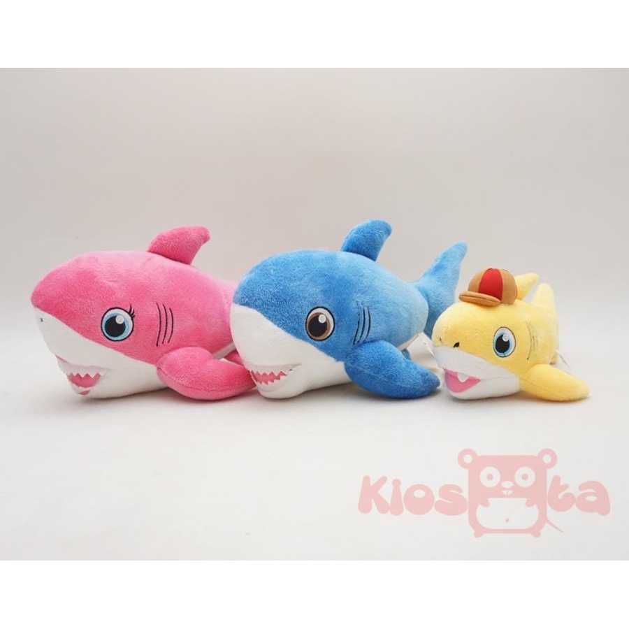Jual boneka baby shark family (baby, mommy, daddy shark) hiu