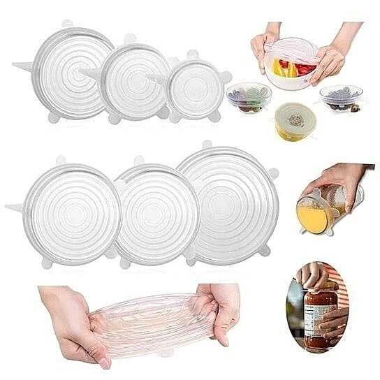 Jual FOOD COVER 6 IN 1 STRETCH BOWL COVER LID KARET PENUTUP