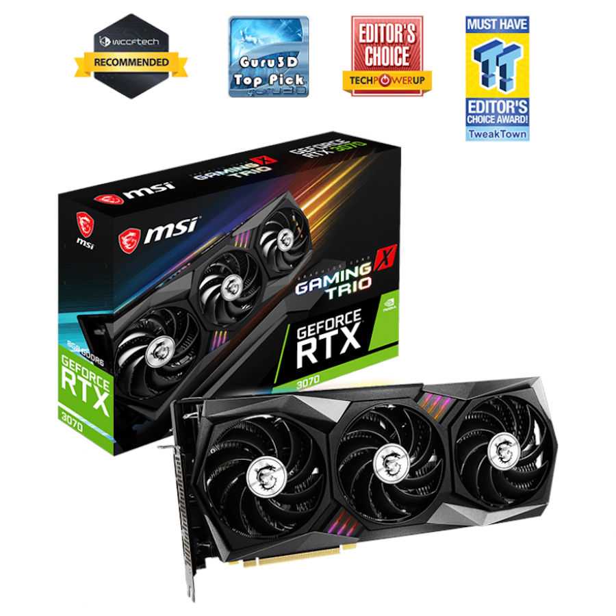 Jual MSI GeForce RTX 3070 GAMING X TRIO 8GB GDDR6 Triple Fan