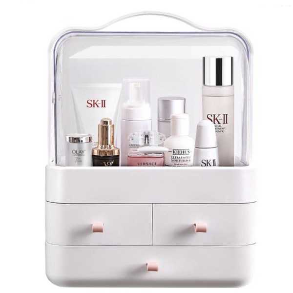 Jual Rak Kosmetik Organizer JINJING Portable Box Kotak Laci