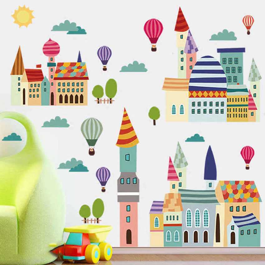 Jual Wall Sticker Fairy Tale House Stiker Dinding Dekorasi Rumah