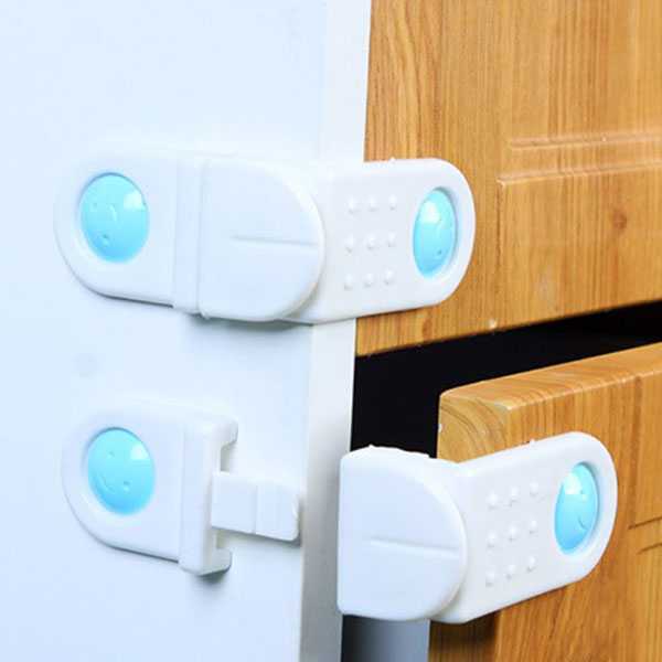 Jual kunci pengaman lemari child lock safety refrigerator drawer