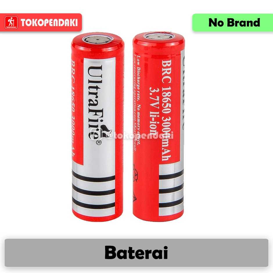 Jual UltraFire Baterai18650 Button Top Recharge Cas Senter Power
