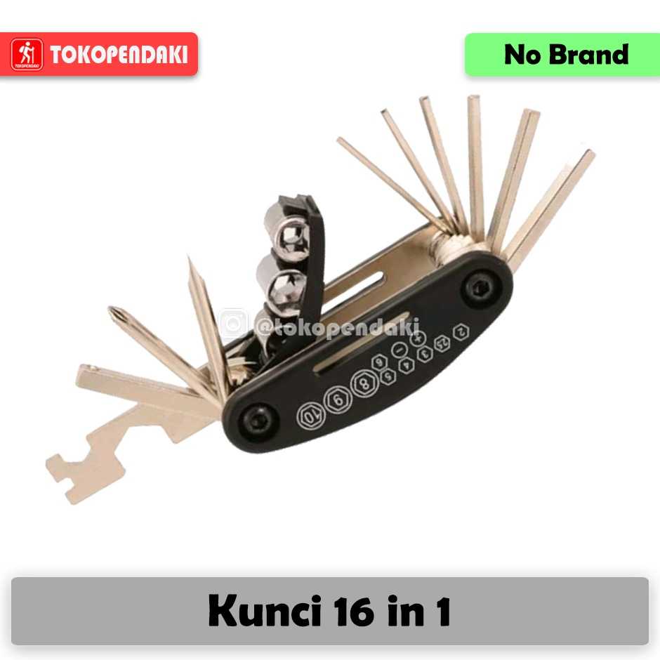 Jual Kunci Sepeda Lipat Shock Tools 16in1 Kunci Obeng Tool Kit