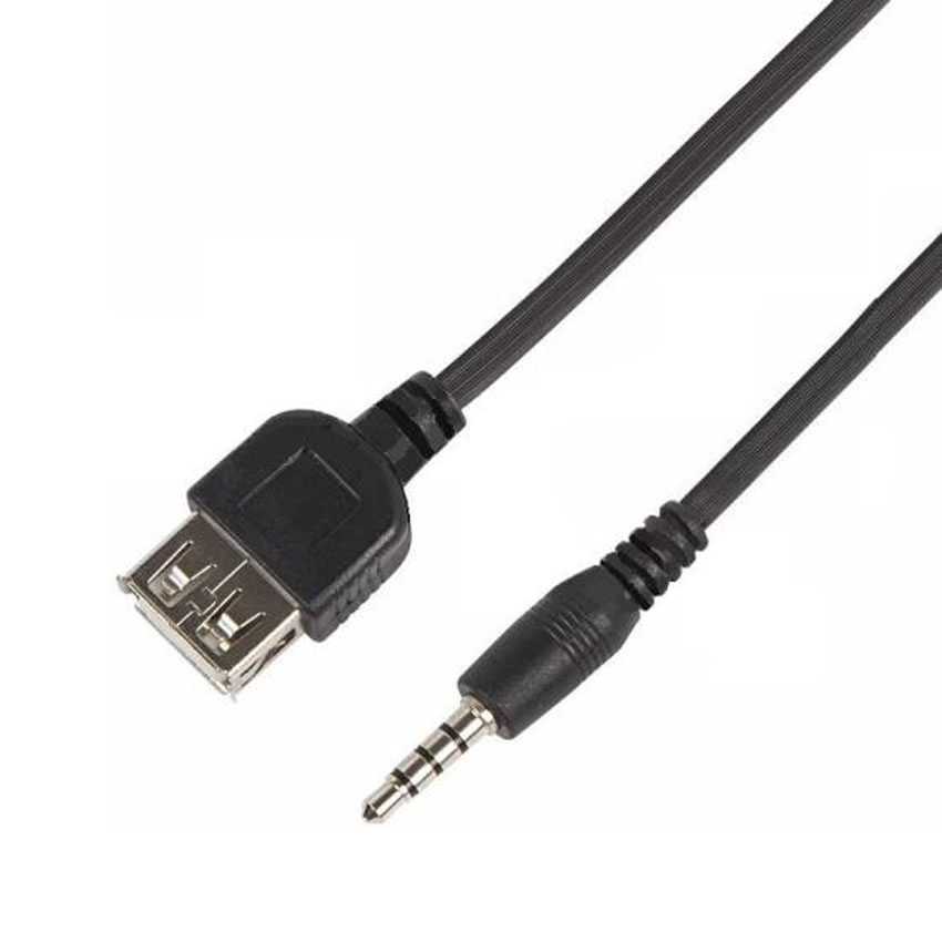 Jual Kabel OTG Audio Jack Male 3.5mm to USB Female 2.0 Aux MP3