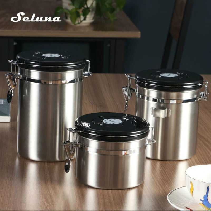 Jual Seluna Tempat Kopi Gula Susu Container Stainless Steel 1.5L