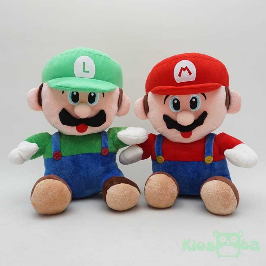 Jual boneka couple mario dan luigi dari mario bros and friends