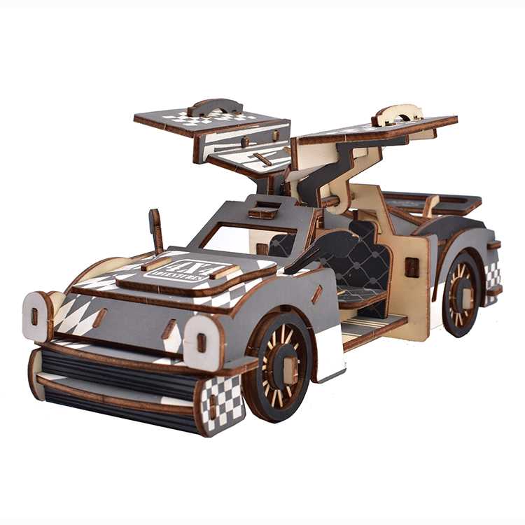 Jual Puzzle 3D - Wooden Puzzle Super Car - Pazel Kayu | B046