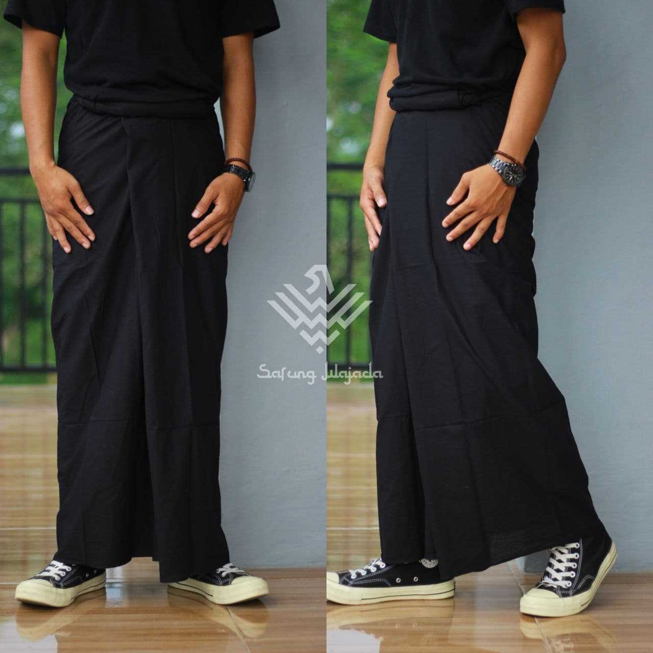Jual Sarung Batik Dewasa Hitam Polos | Jakmall.com