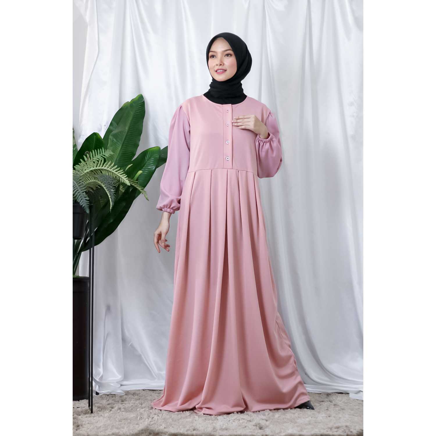 Jual Mybamus Tisha Plit Dress Dusty M15931 R30S1 | Jakmall.com