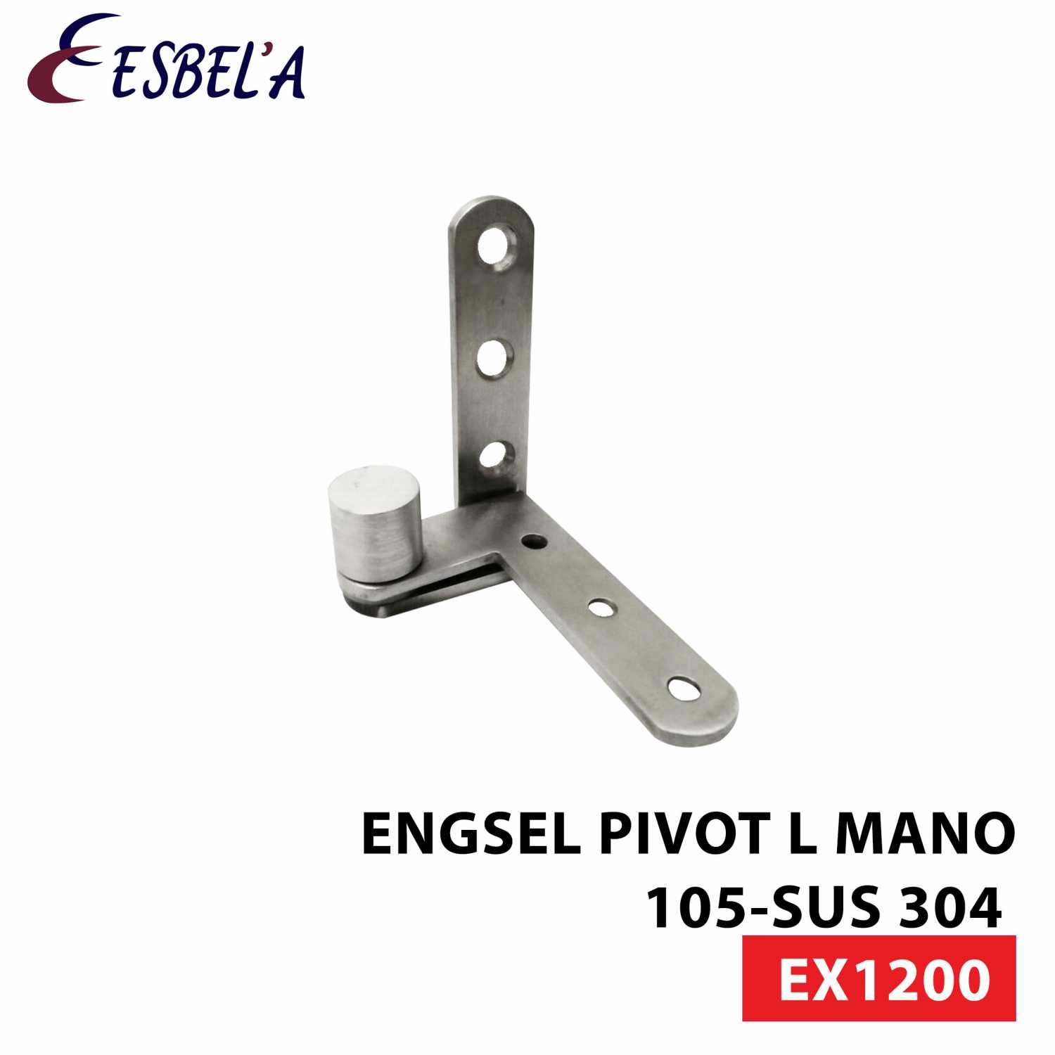 Jual ESBELA Engsel Pivot/Pivot Hinge L Mano SUS 304 EX1200