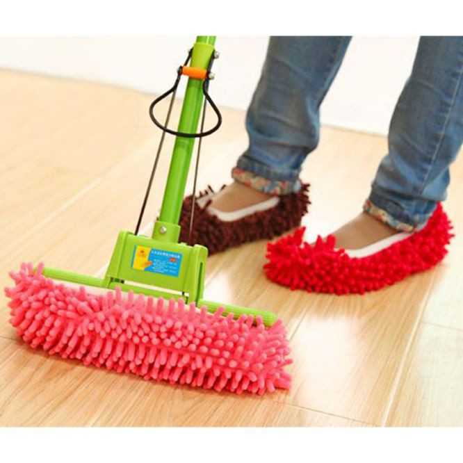 Jual Alas Sepatu Sandal Pel Microfiber Shoes Mop (Sepasang)