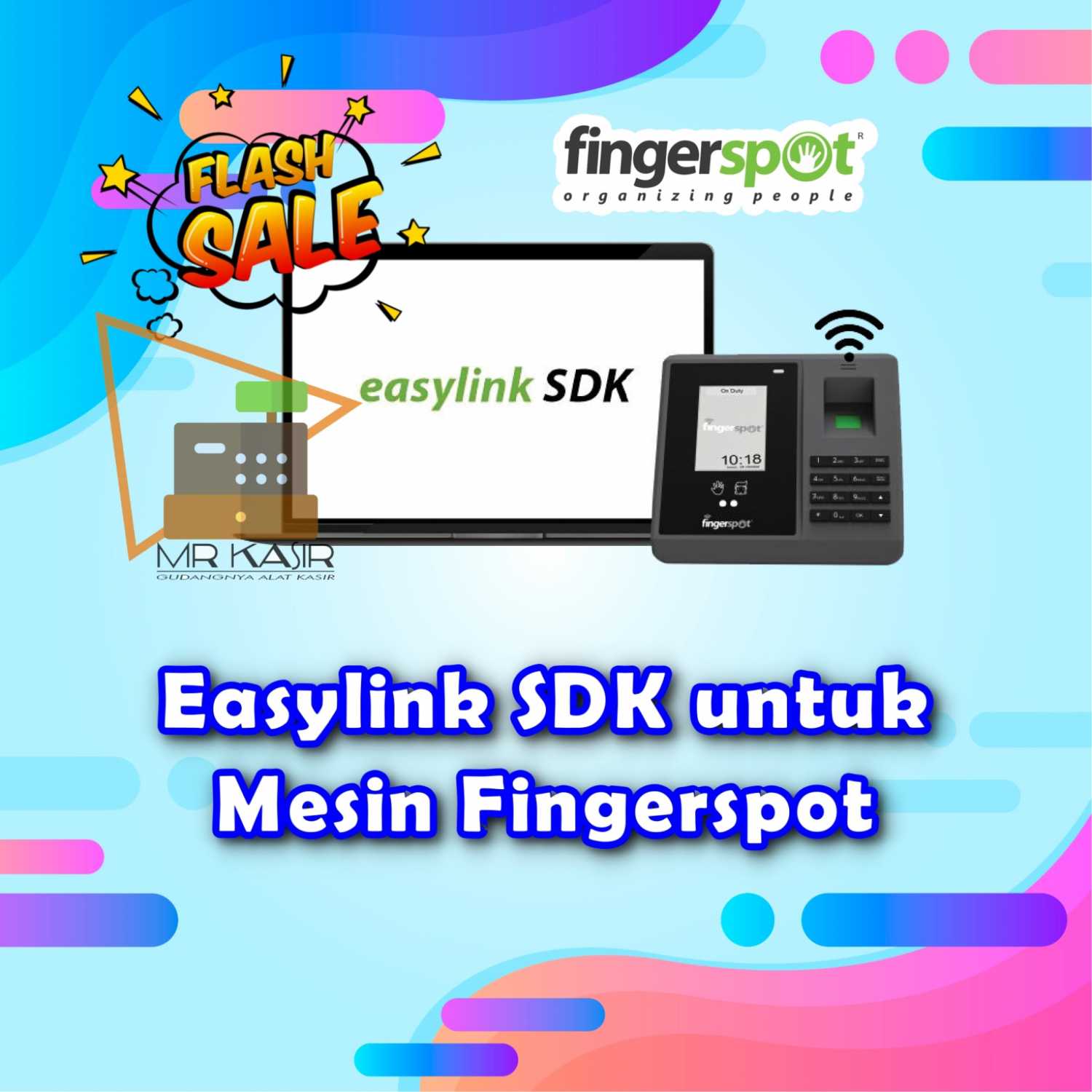 Jual EasyLink SDK fingerprint - Untuk Mesin Absensi Fingerspot