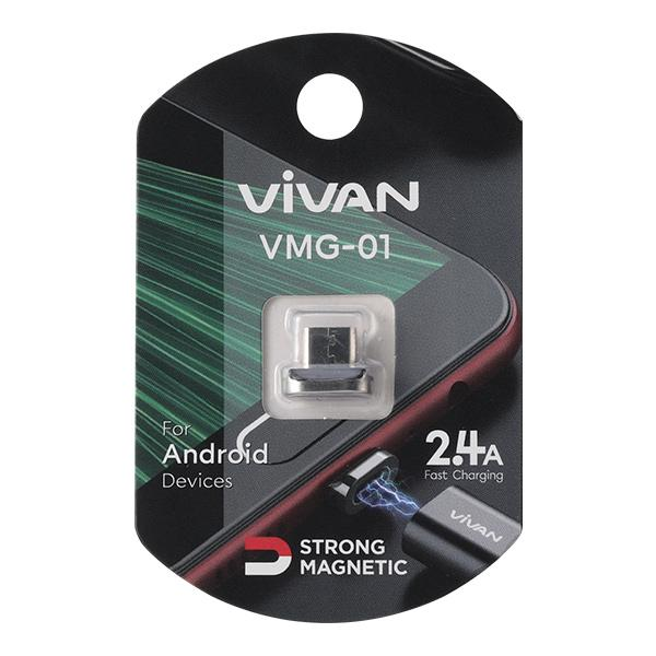Jual VIVAN Magnetic Quick Charge Data Cable for Android / iPhone