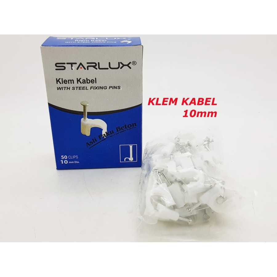 Jual Klem Kabel Paku Beton No 10 Diameter Paku 10mm Merk STARLUX