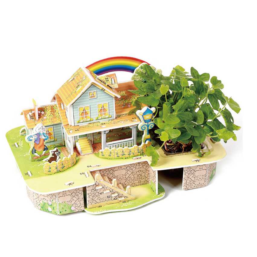 Jual Edukasi Bercocok Tanam - MINI RAINBOW HOUSE | Puzzle 3D