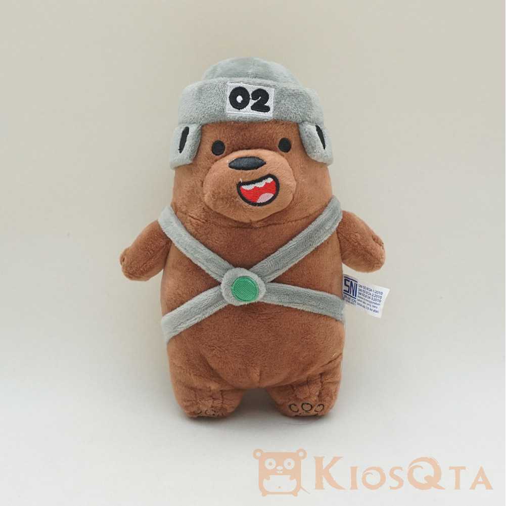 Jual Boneka we bare bears grizzly bear kostum lazer royale small