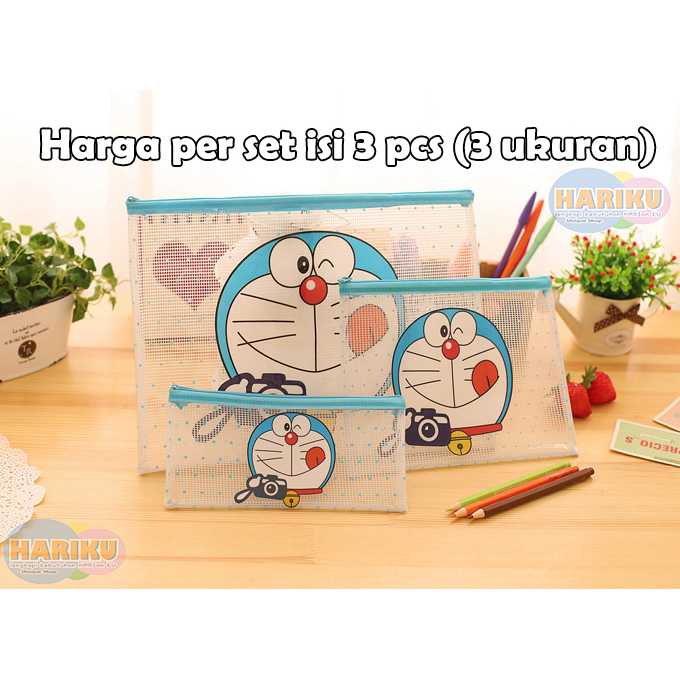 Jual Kantong Tempat Penyimpan Peralatan Alat Tulis Doraemon - (1