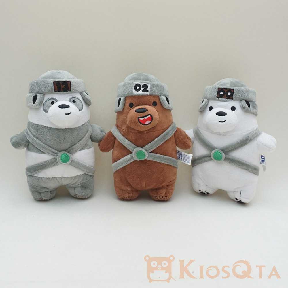 Jual Boneka we bare bears grizzly panda ice bear kostum lazer