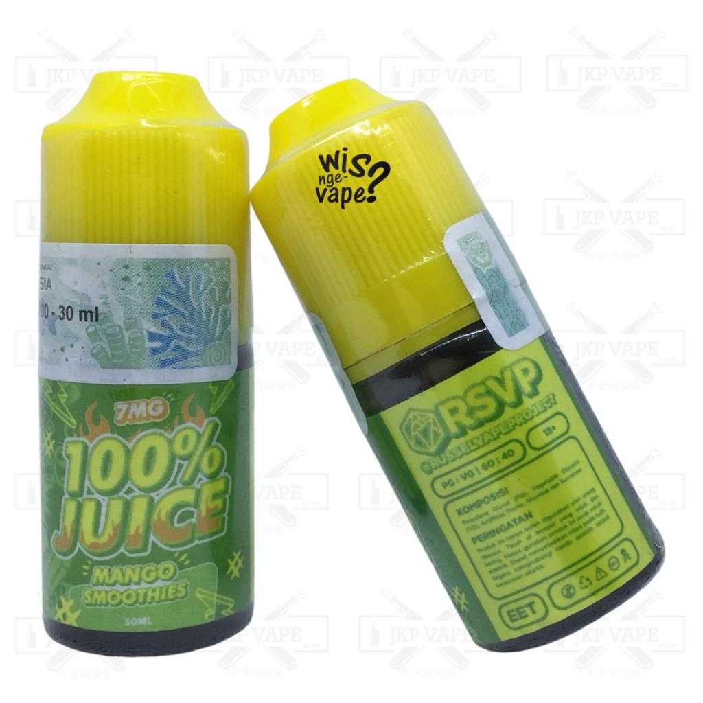 Jual RSVP 100% Juice Mango Smoothies 30ML - Liquid Vape Freebase