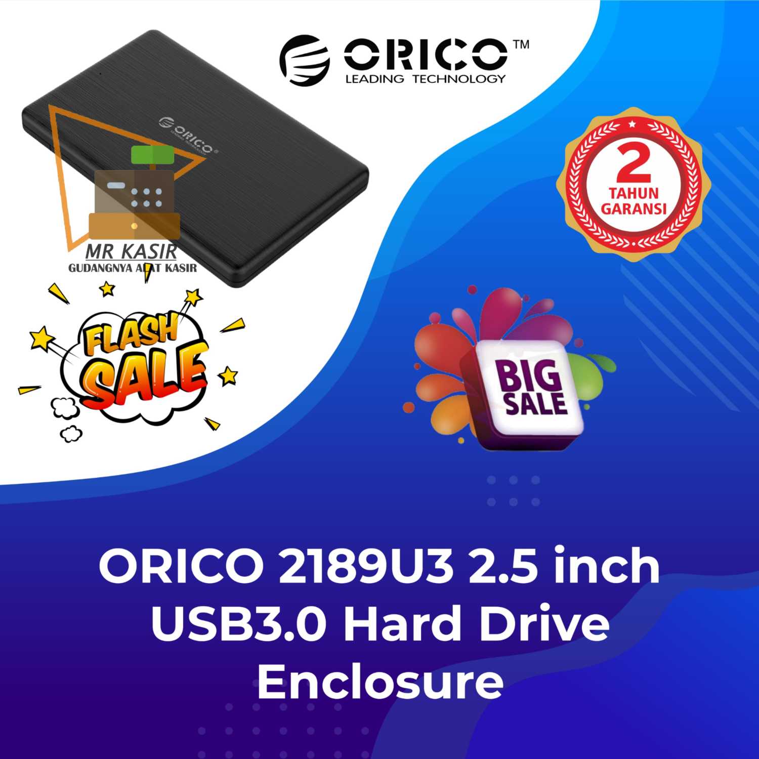 Jual ORICO 2189U3 HDD CASE / Enclosure Hard Driver For 2.5 inch