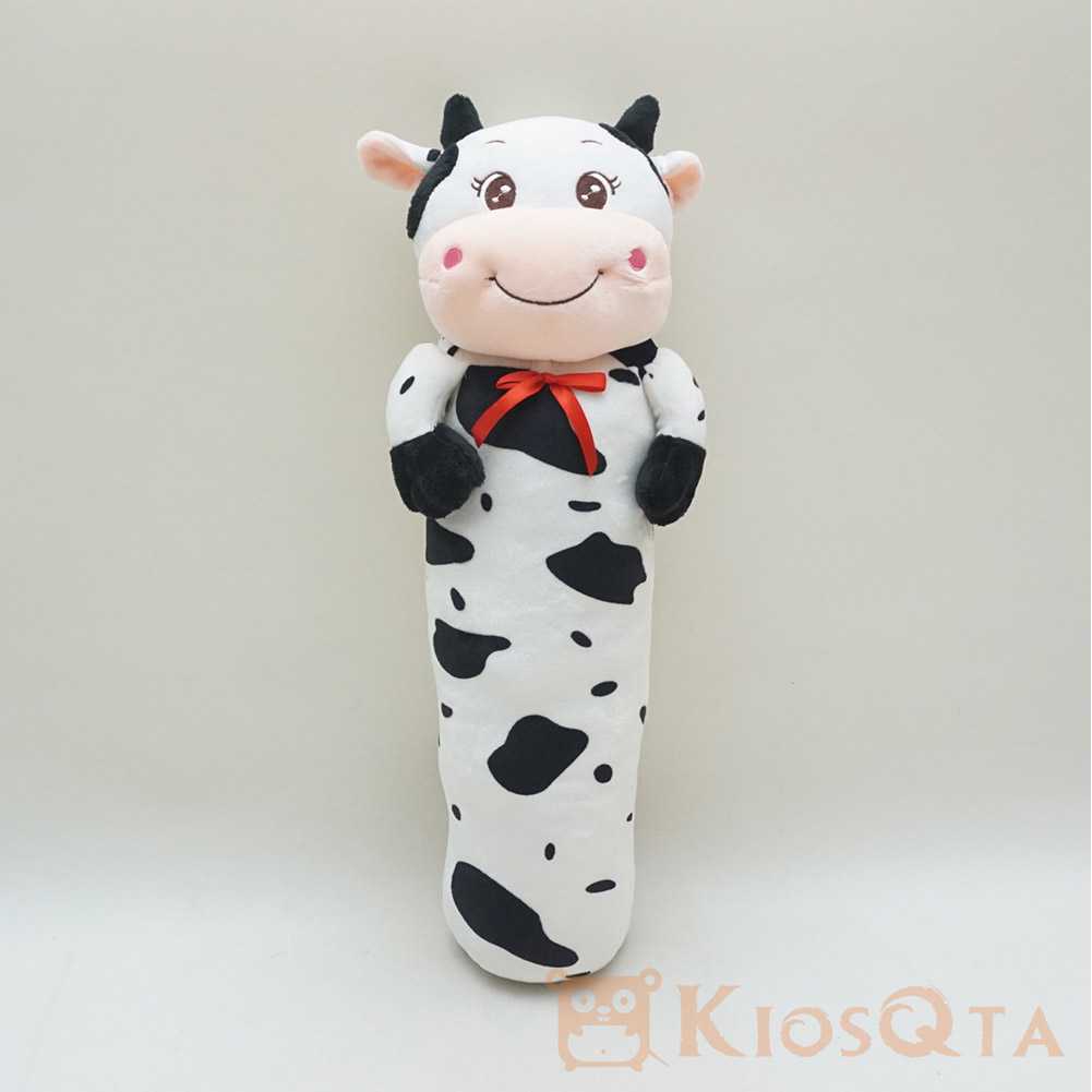 Jual guling boneka sapi totol hitam putih kepala dan tangan APR