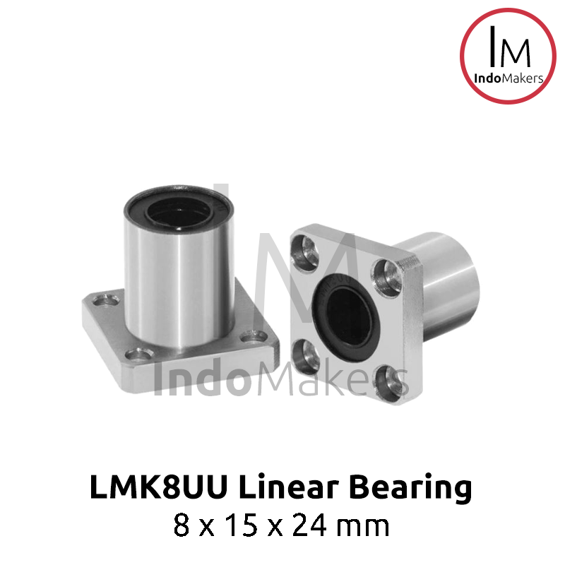 Jual LMK8UU Linear Motion Square Flange Bearing | Jakmall.com