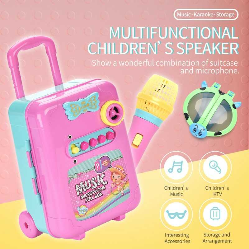 Jual MAINAN MICROPHONE KARAOKE MUSIC BOX ANAK PORTABLE | Jakmall.com