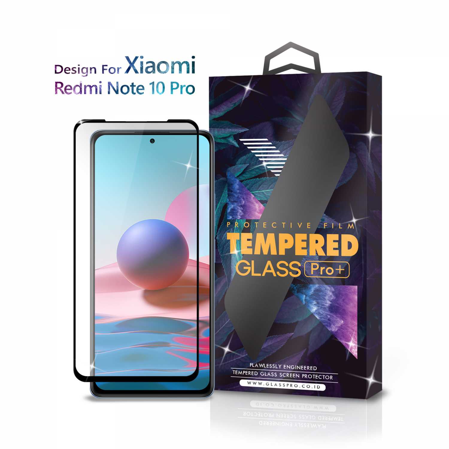 Jual Tempered Glass Xiaomi Redmi Note 10 Pro Full Cover Black