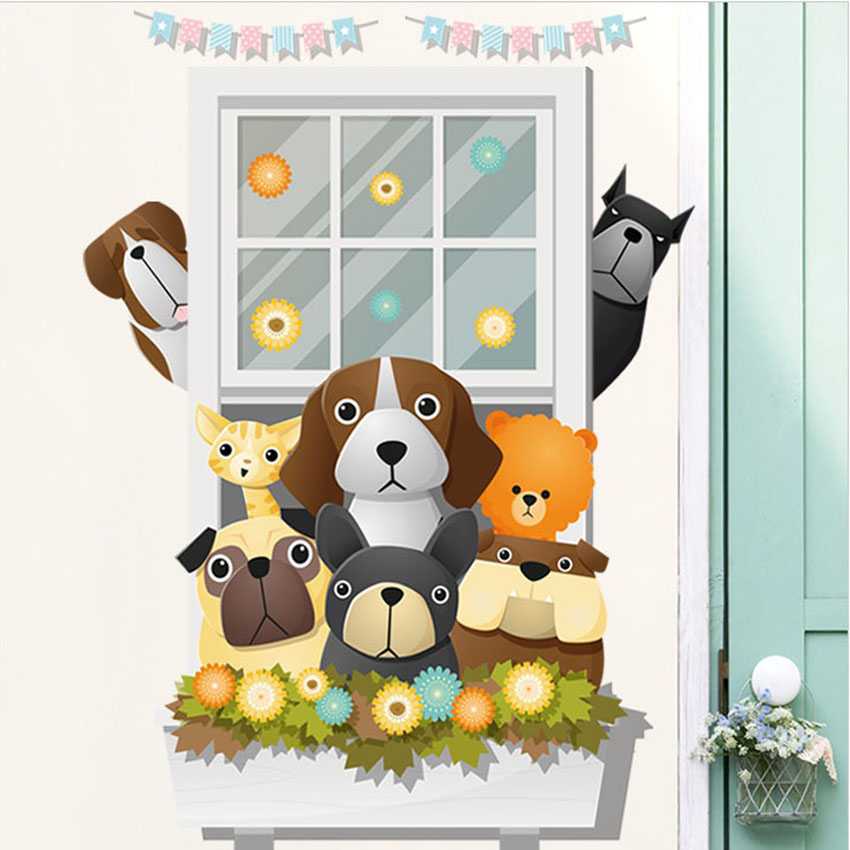 Jual Wall Sticker Hewan Kartun Stiker Dinding Dekorasi Rumah