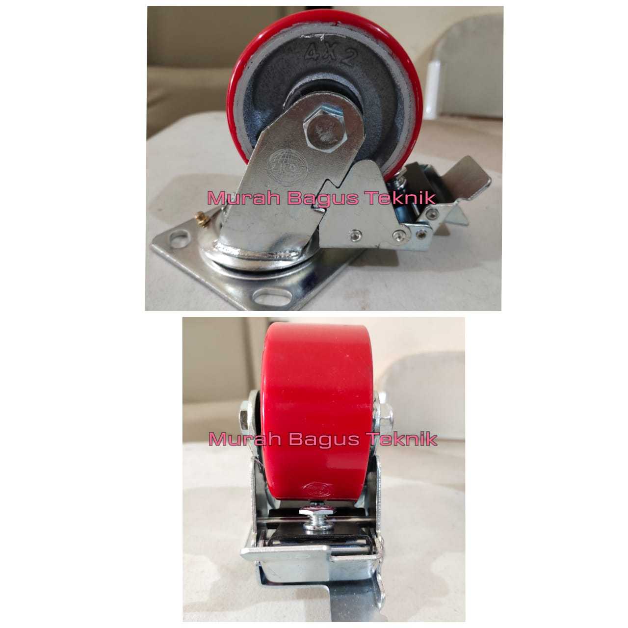 Jual PU CASTER 4" BRAKE RODA PU 4" REM | Jakmall.com