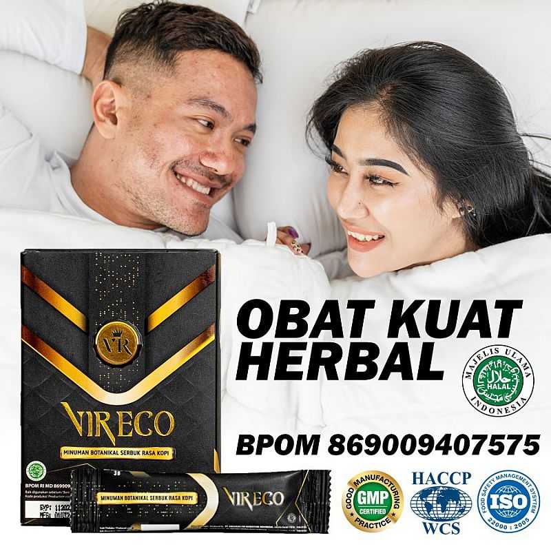 Jual VIRECO Obat Herbal Pria Wanita Kuat Ginseng Merah Halal