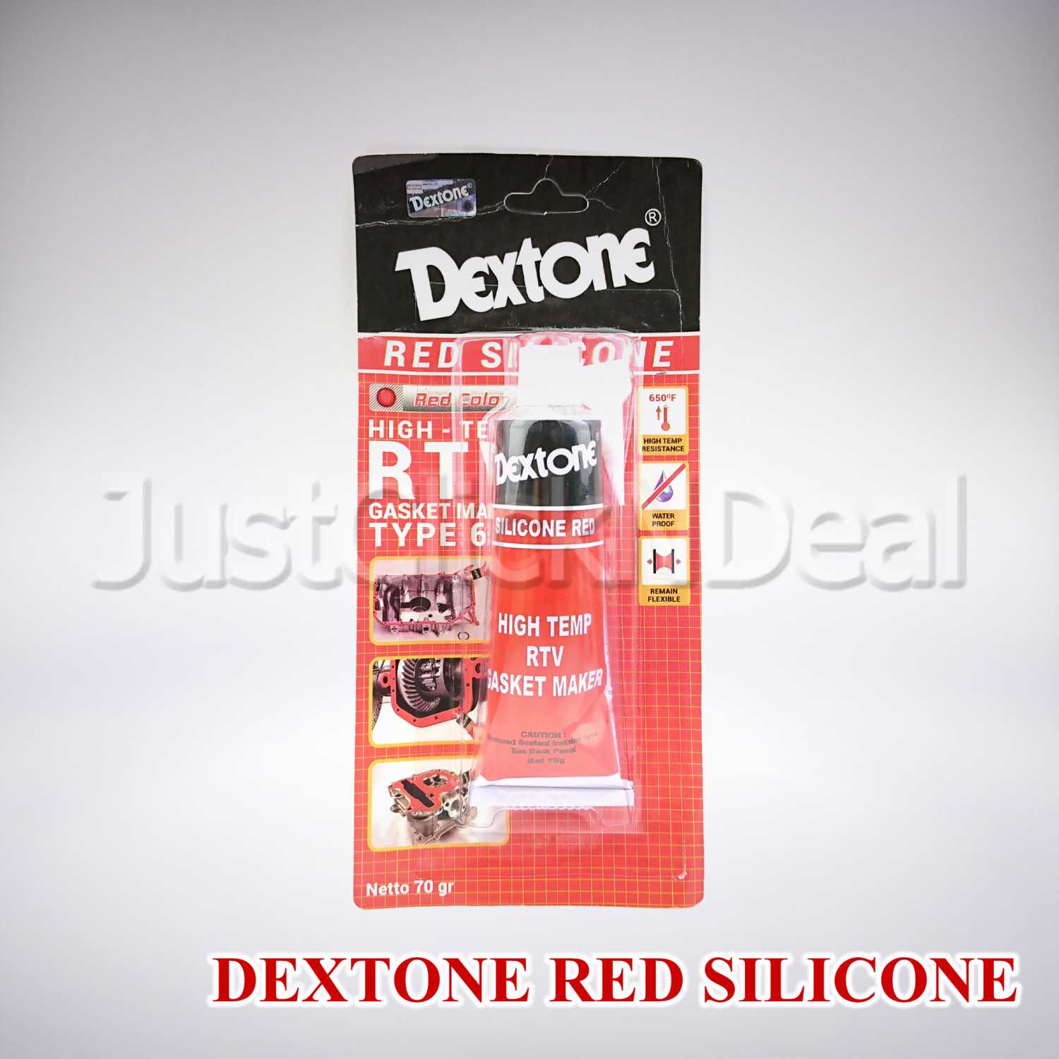 Jual Lem Dextone Red Silicone RTV Gasket Maker 70 gram Original