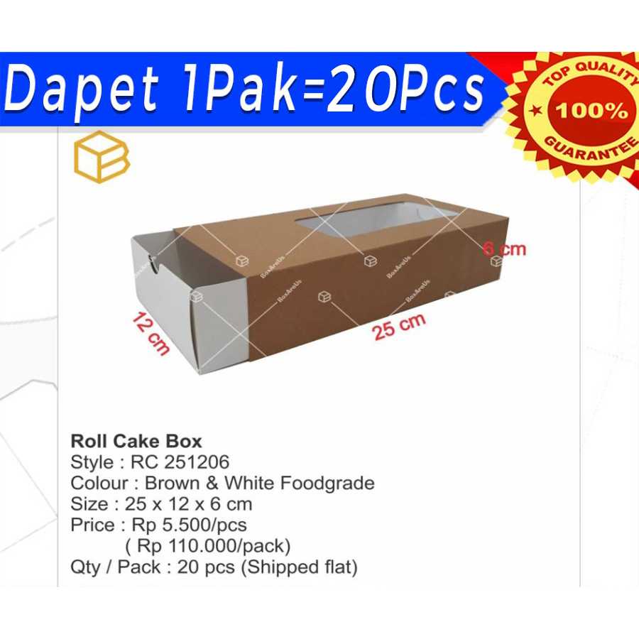 Jual RC251206 - Roll cake box. Packaging. Cake box | Jakmall.com