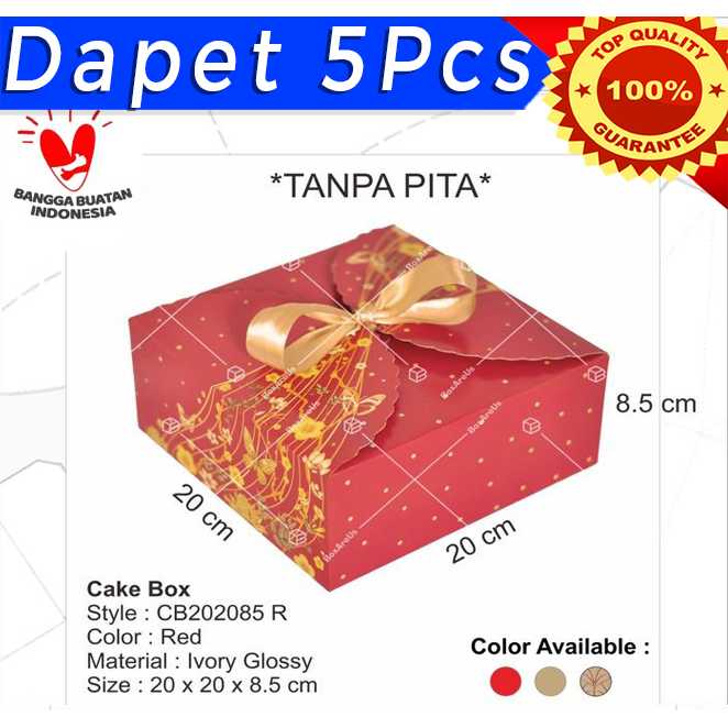 Jual BOX DUS KUE CANTIK GIFT BOX PER 5PCS - CB202085 | Jakmall.com