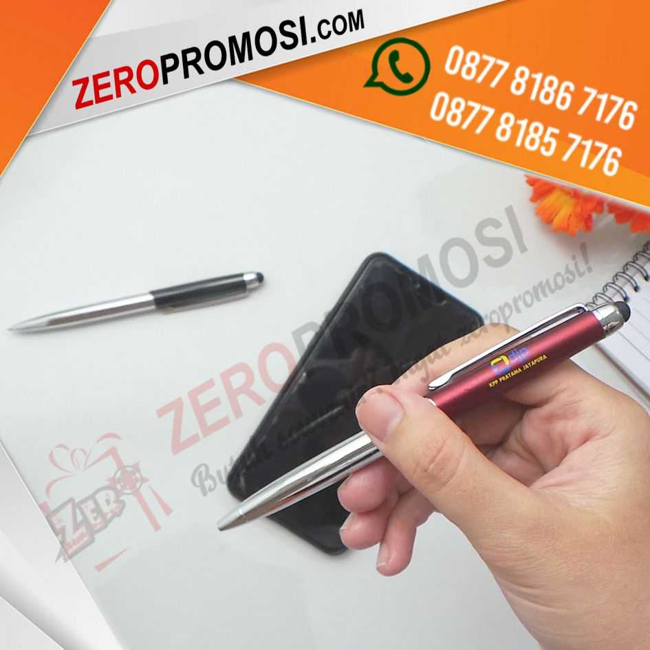 Jual Souvenir Pen Besi Eksklusif dengan Stylus Kode 838 Polos