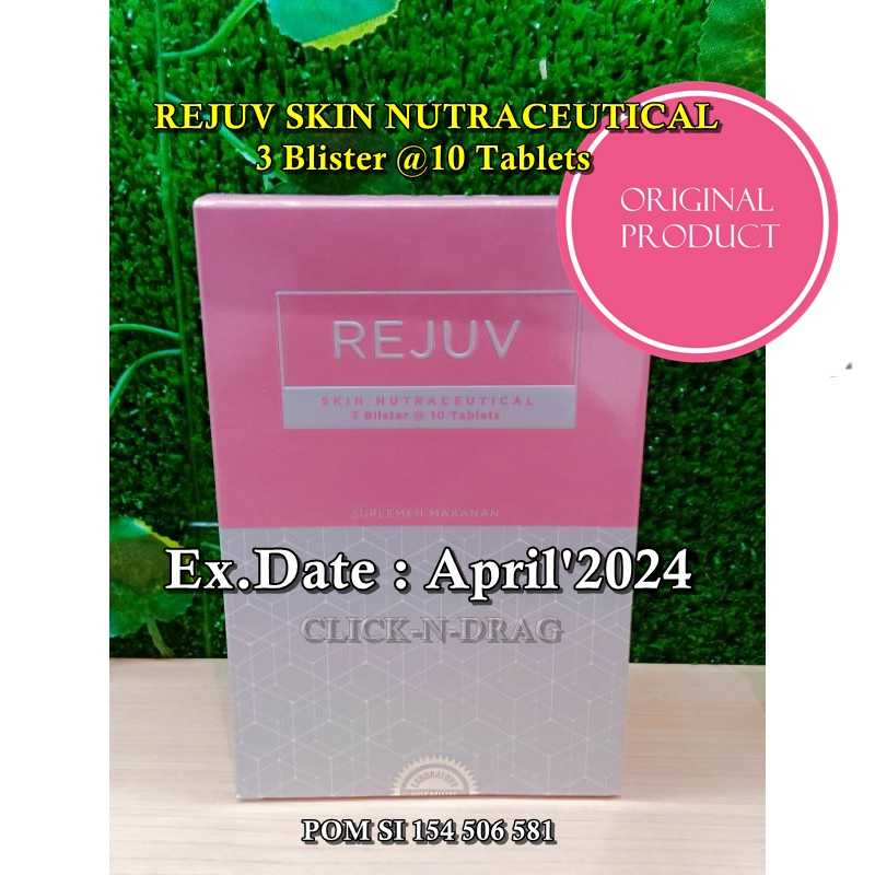 Jual Rejuv Skin Nutraceutical Suplemen Isi 3 Blister @10 Tablets