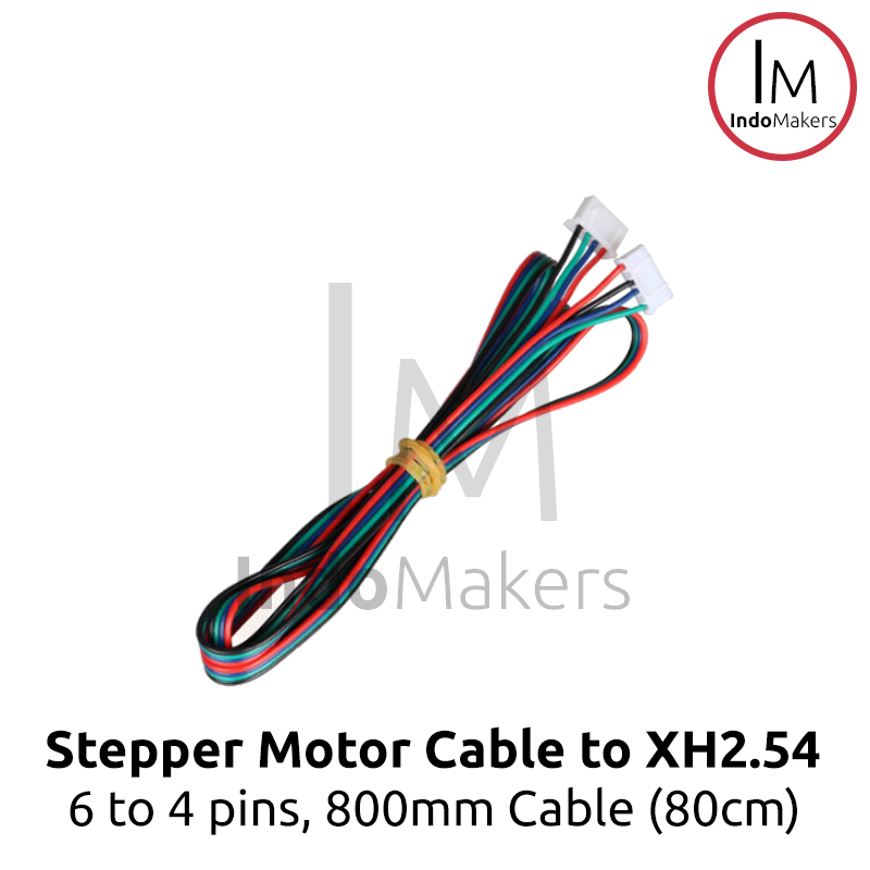 Jual NEMA17 Stepper Motor Cable 6pin to 4pin XH2.54 80cm | Jakmall.com