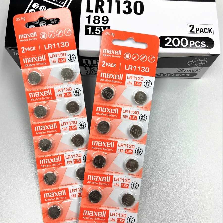 Jual Baterai Maxell LR1130 / AG10 - Harga per lembar | Jakmall.com