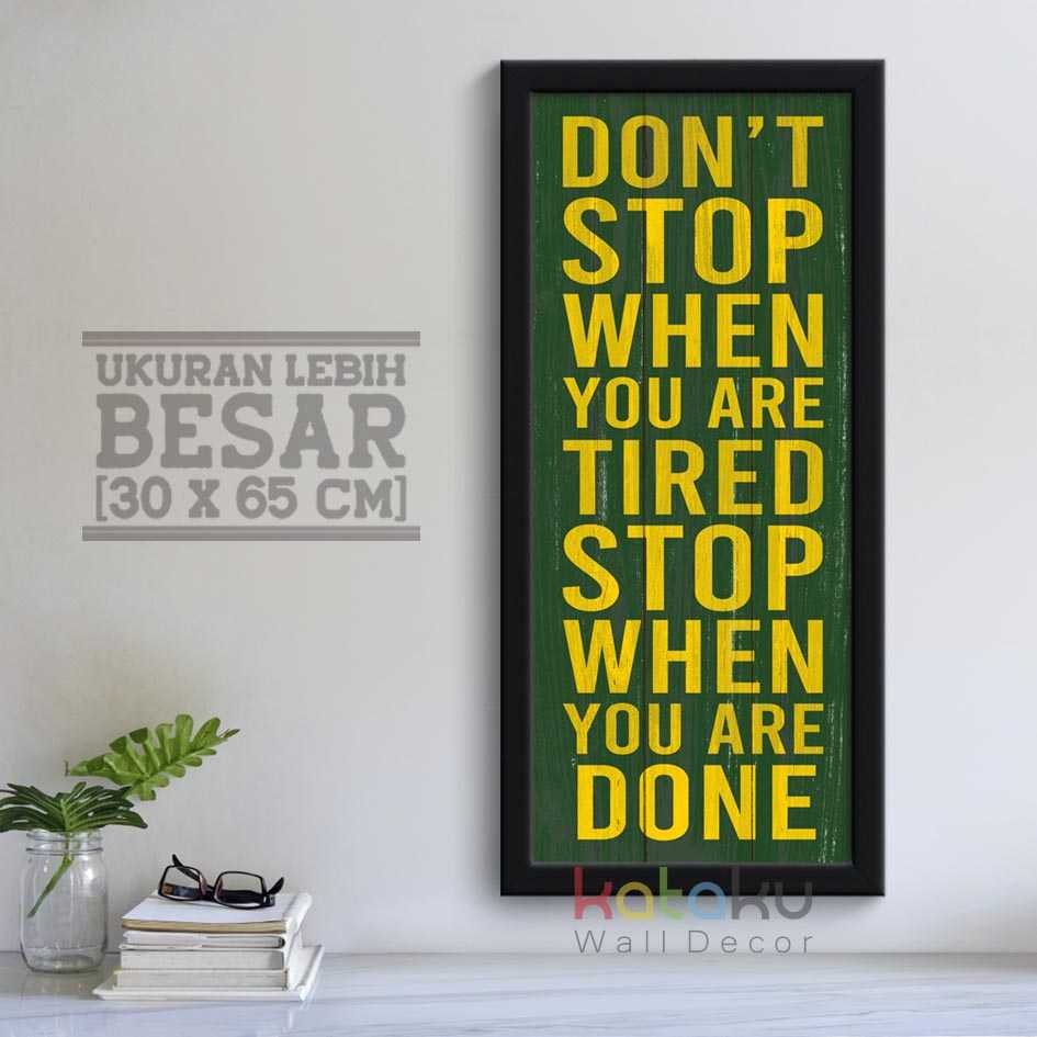 Jual Hiasan Dinding Poster Kayu Quotes Motivasi Wall Decor