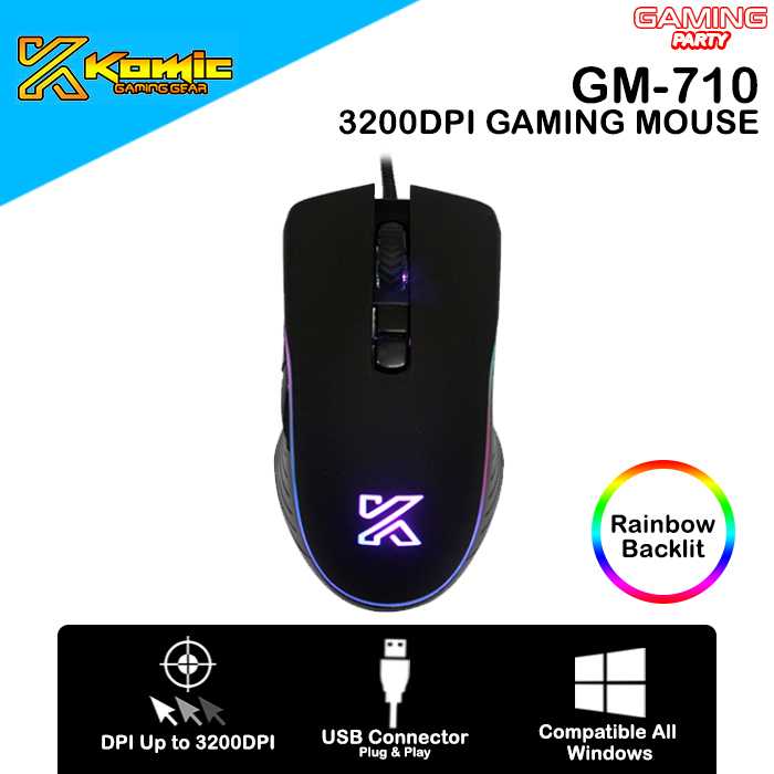 Jual Mouse Gaming Komic Sword Shadow GM-710 – Competitive Game