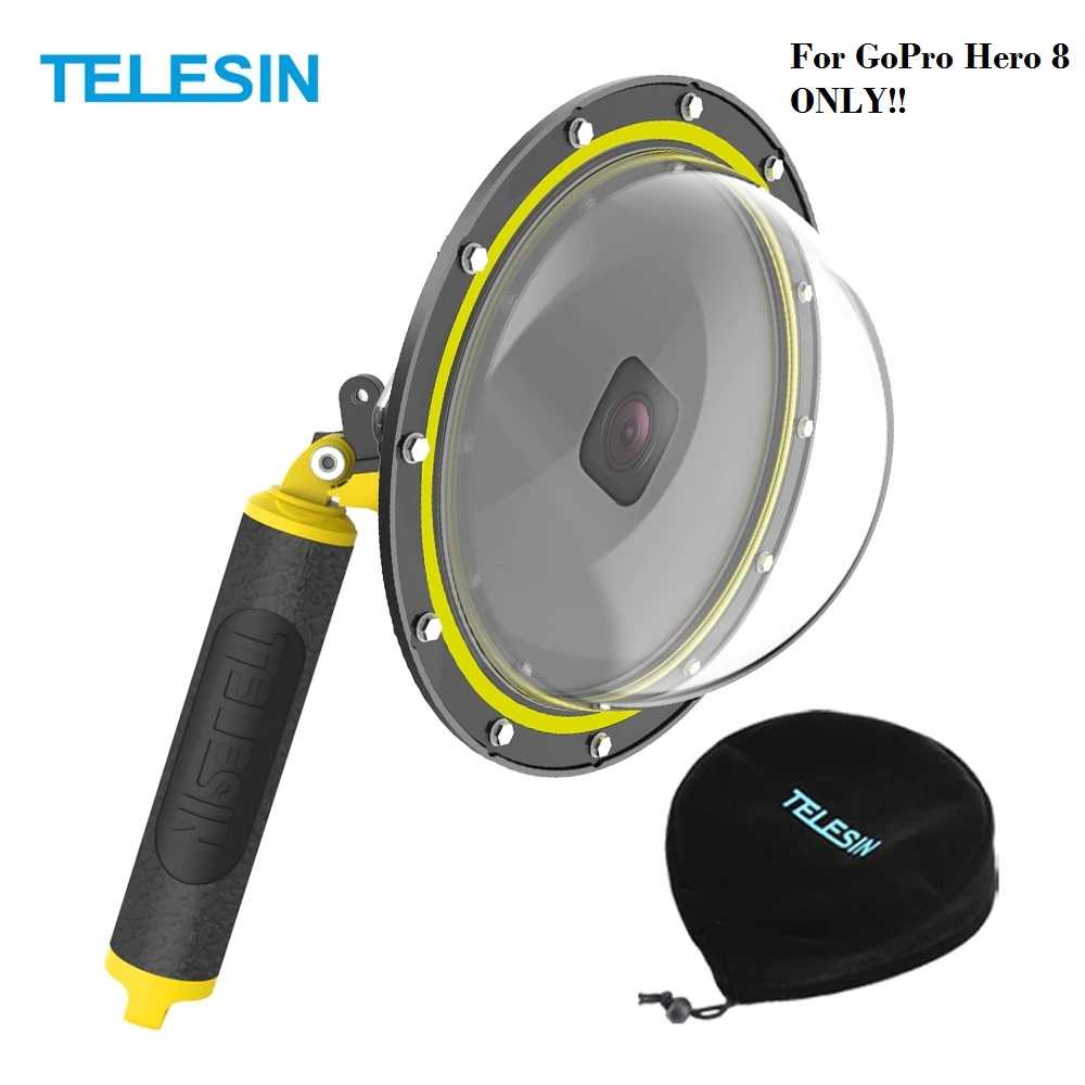 Jual TELESIN 6-inch Dome Port GoPro Hero 8 - 30M Waterproof