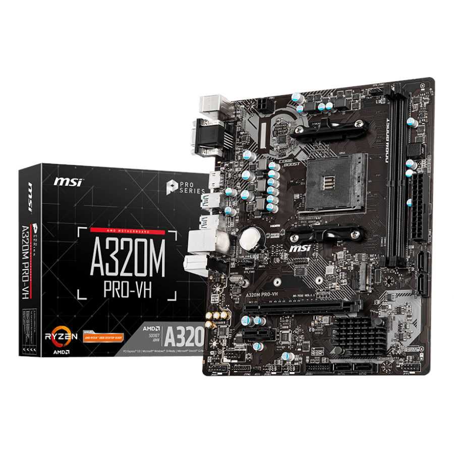 Jual MSI A320M PRO-VH AMD A320 AM4 DDR4 Micro ATX Motherboard