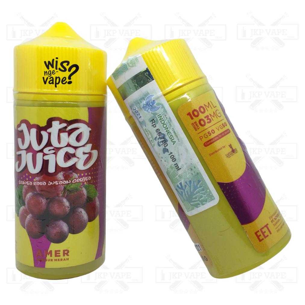 Jual Juta Juice Amer 60ml - Anggur Merah Liquid Vape Freebase